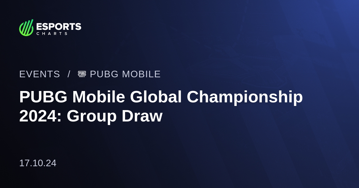 PUBG Mobile Global Championship 2024: Group Draw - PUBG Mobile ...