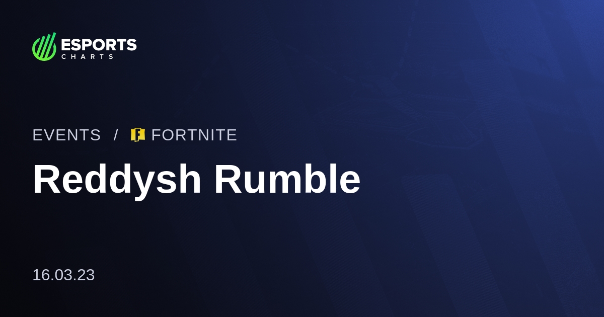 Reddysh Rumble - Fortnite - Viewership, Overview, Prize Pool | Esports ...