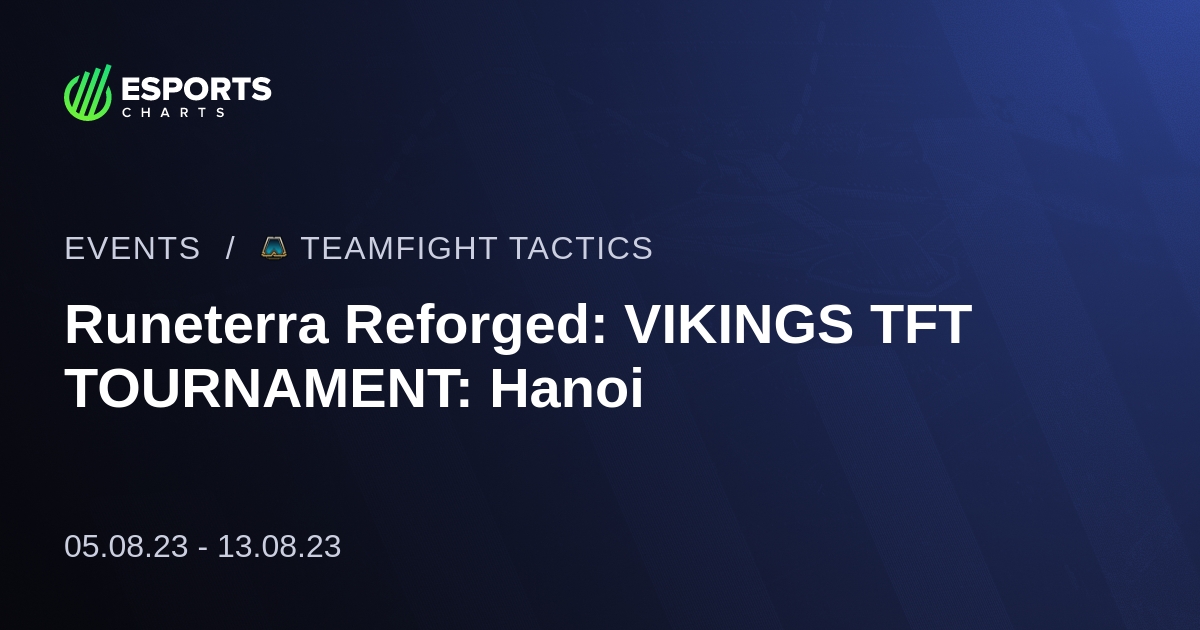 Runeterra Reforged: VIKINGS TFT TOURNAMENT: Hanoi - TFT - Viewership ...