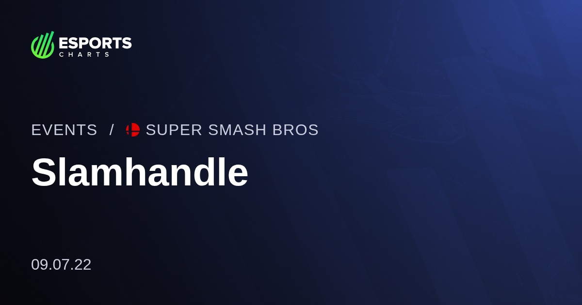 Slamhandle - SSB - Viewership, Overview, Prize Pool | Esports Charts