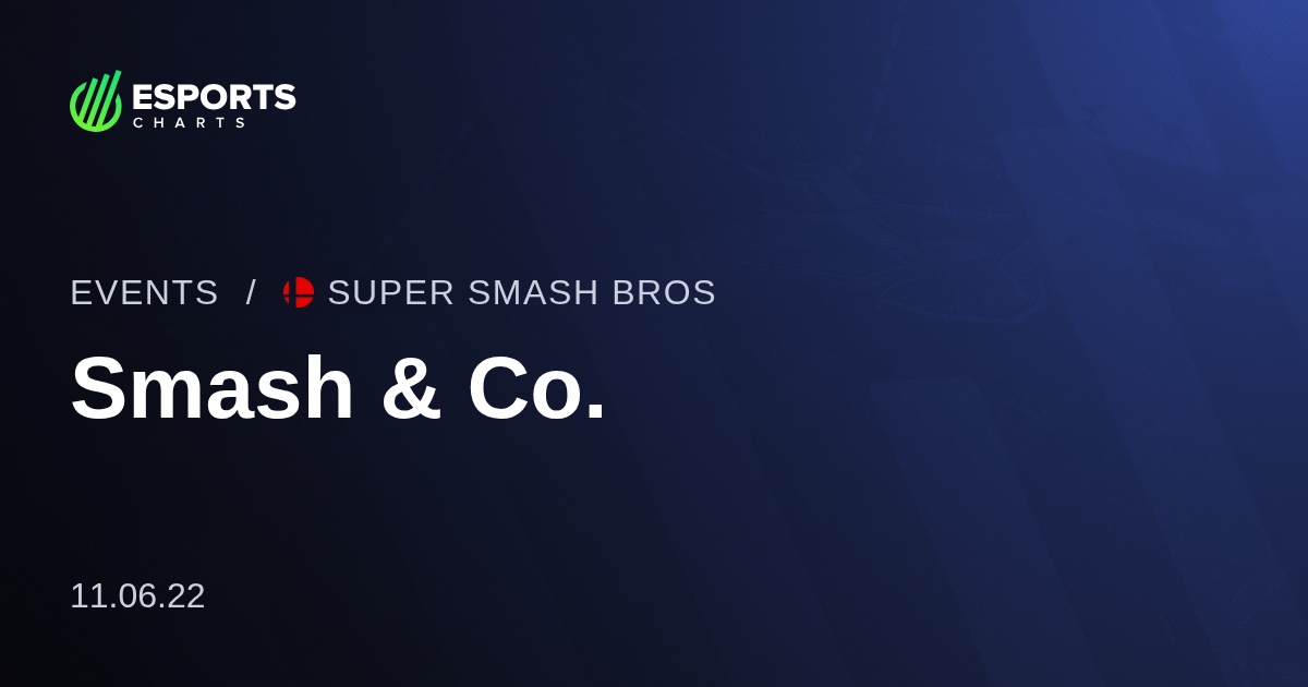 Smash & Co. - SSB - Viewership, Overview, Prize Pool | Esports Charts