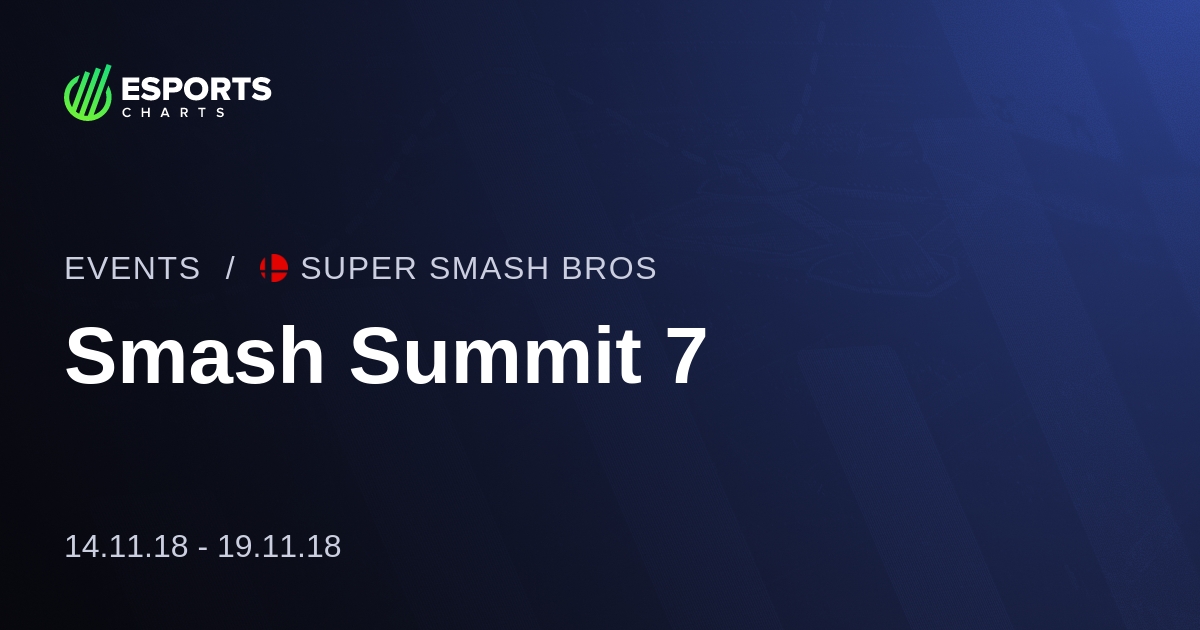 Smash Summit 7 - SSB - Viewership, Overview, Prize Pool | Esports Charts