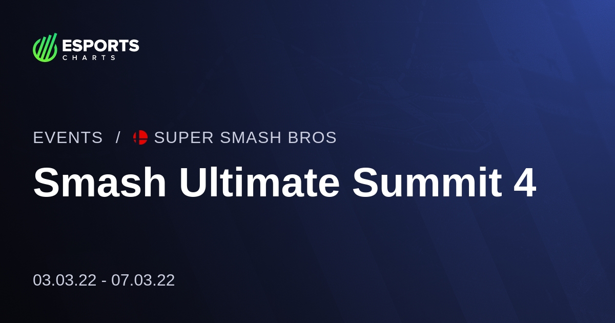 Smash Ultimate Summit 4 - SSB - Viewership, Overview, Prize Pool ...