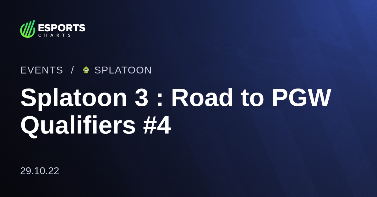 Splatoon 3 : Road to PGW Qualifiers #4 - Splatoon - Viewership ...