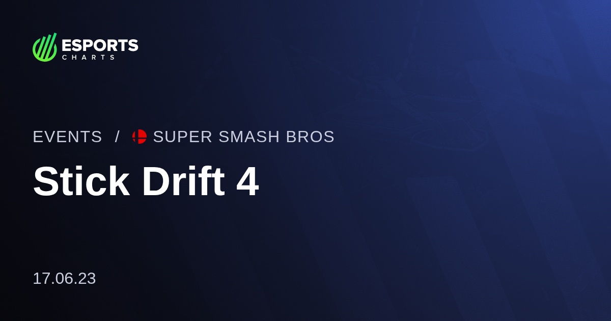 Stick Drift 4 - SSB - Viewership, Overview, Prize Pool | Esports Charts