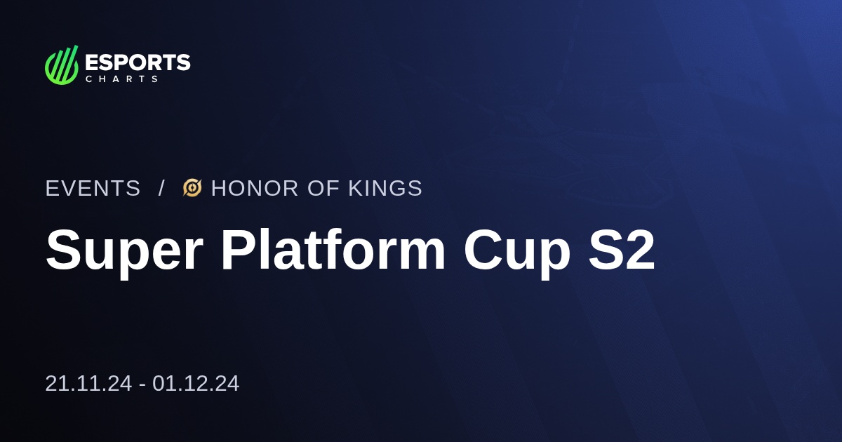 Super Platform Cup S2 - HoK - Viewership, Overview, Prize Pool ...