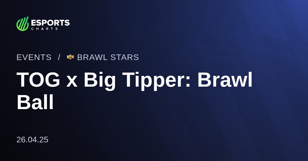 TOG x Big Tipper: Brawl Ball - Brawl Stars - Visualizador, Visão Geral ...