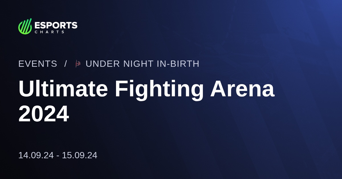 Ultimate Fighting Arena 2024 - UNIST - Viewership, Overview, Prize Pool ...