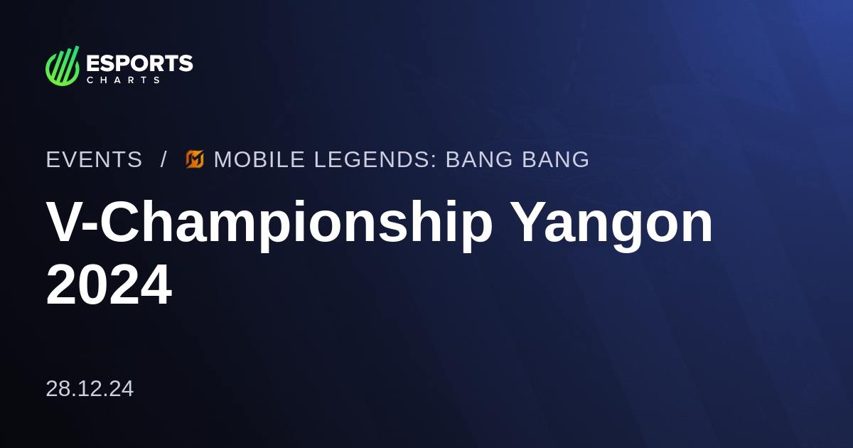 V-Championship Yangon 2024 - ML:BB - Viewership, Overview, Prize Pool ...