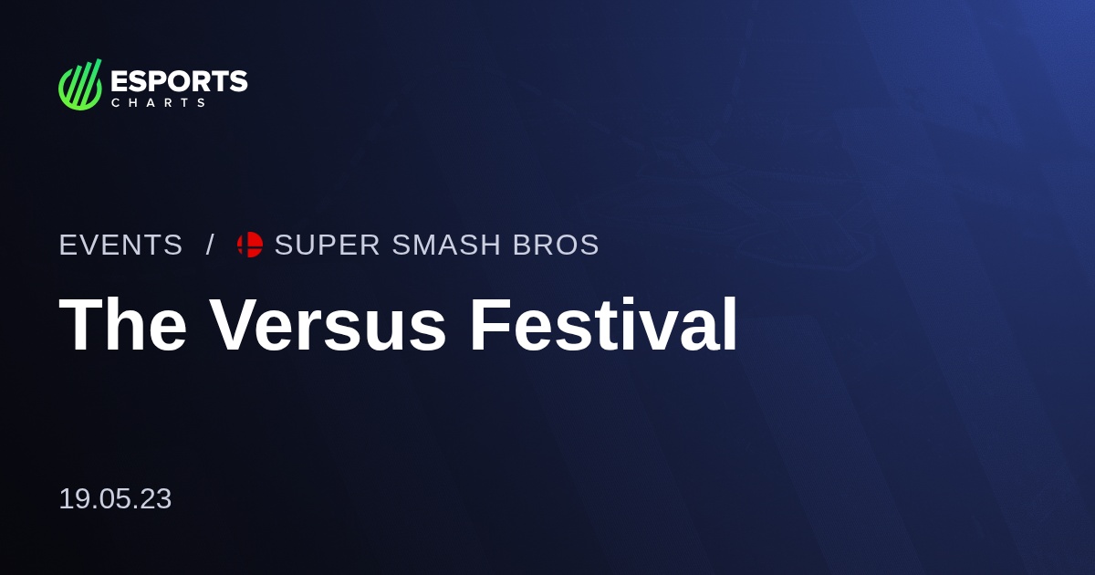 The Versus Festival - SSB - Viewership, Overview, Prize Pool | Esports ...