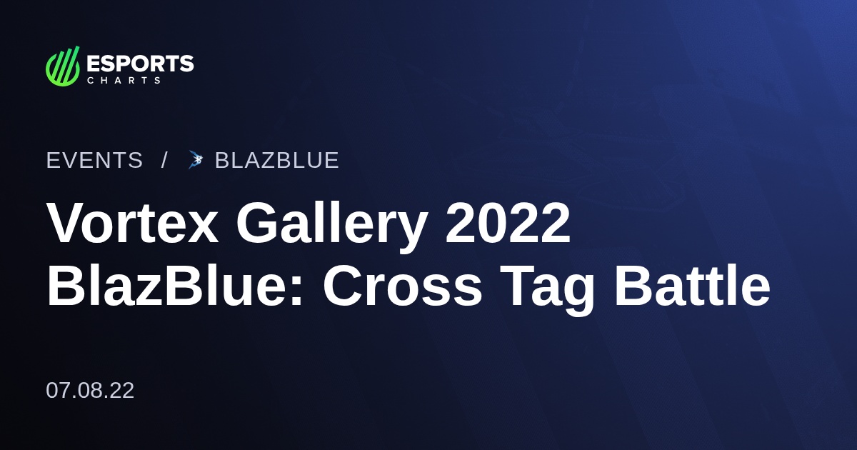 Vortex Gallery 2022 BlazBlue: Cross Tag Battle - BlazBlue - Viewership ...