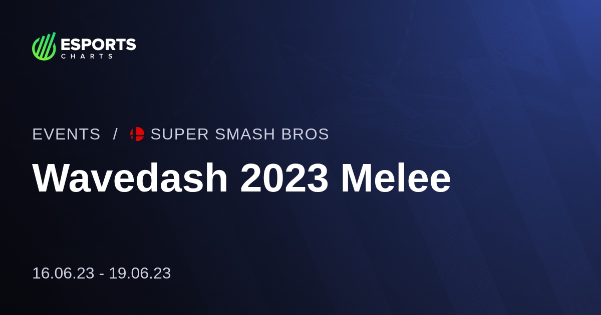 Wavedash 2023 Melee - SSB - Viewership, Overview, Prize Pool | Esports ...