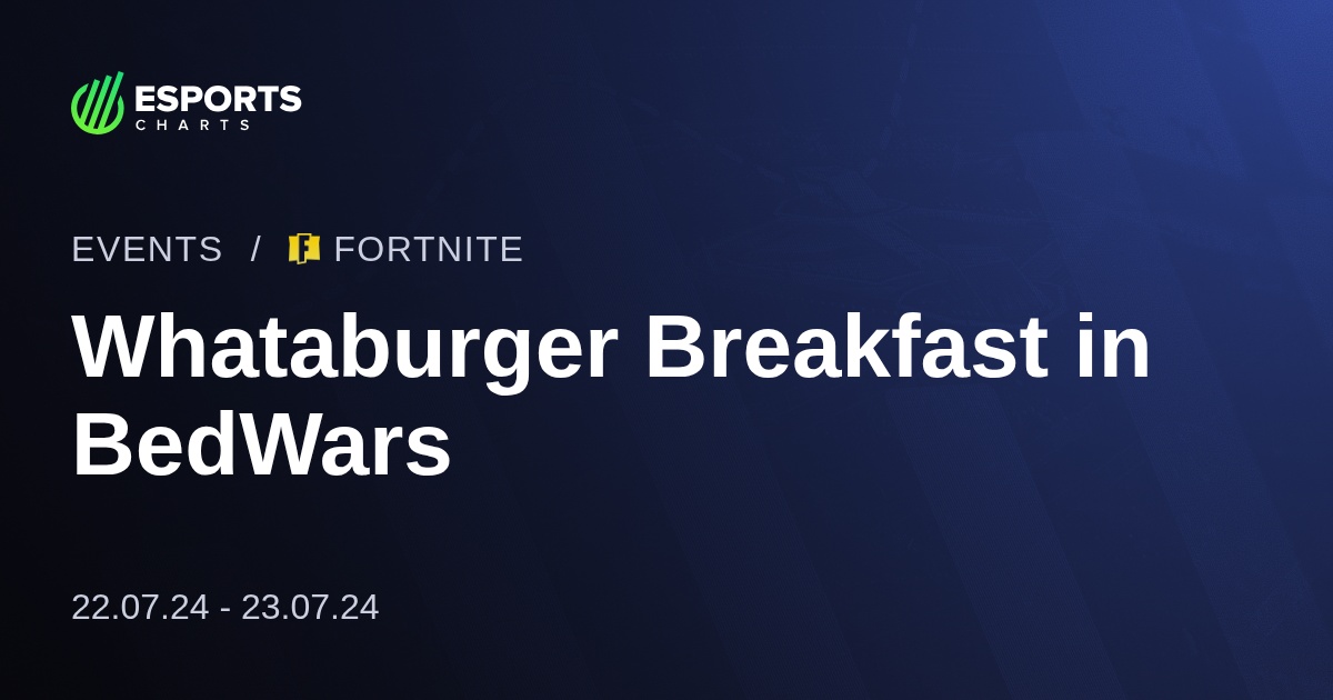 Whataburger Breakfast in BedWars - Fortnite - Program ve Sonuçlar