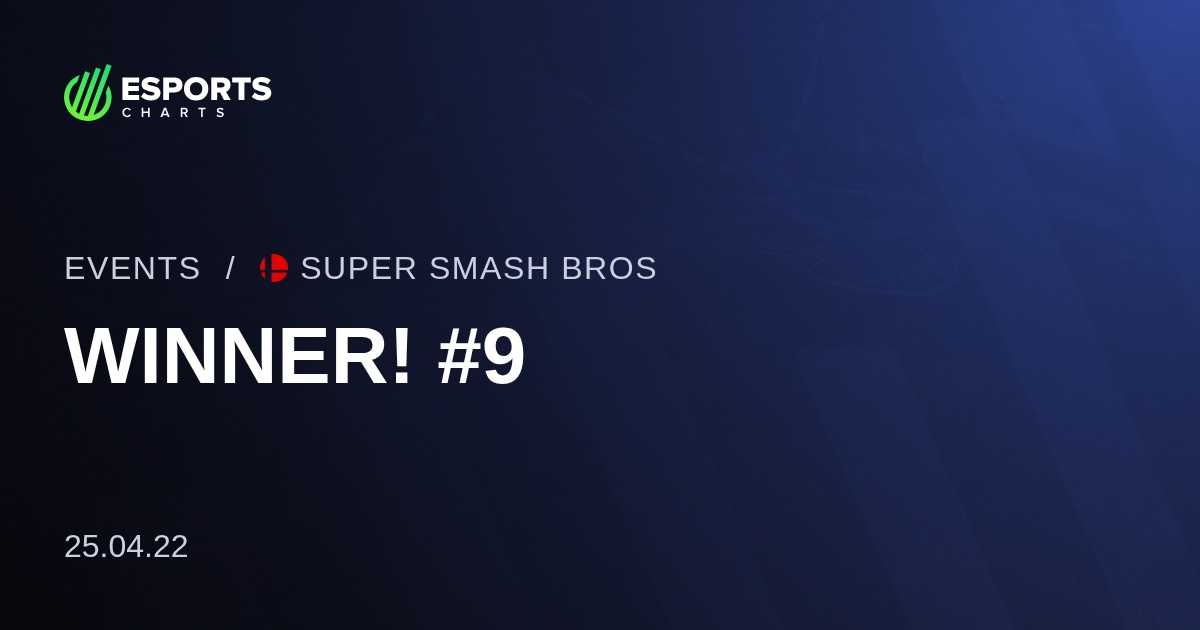 WINNER! #9 - SSB - Viewership, Overview, Prize Pool | Esports Charts