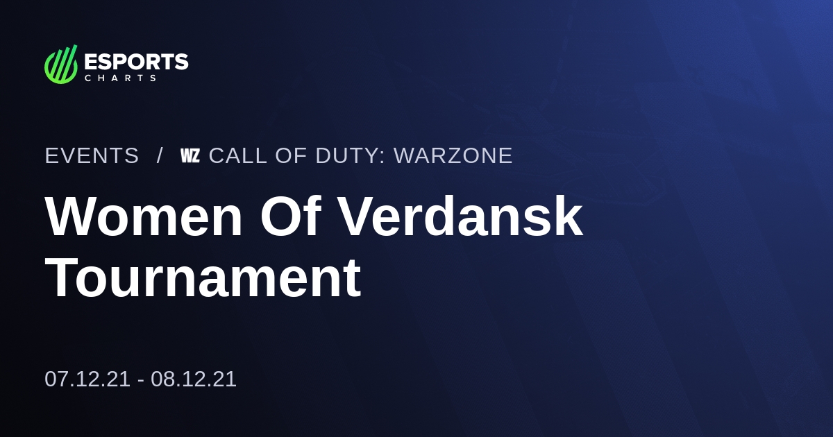 Women Of Verdansk Tournament - Warzone - Viewership, Overview, Prize ...